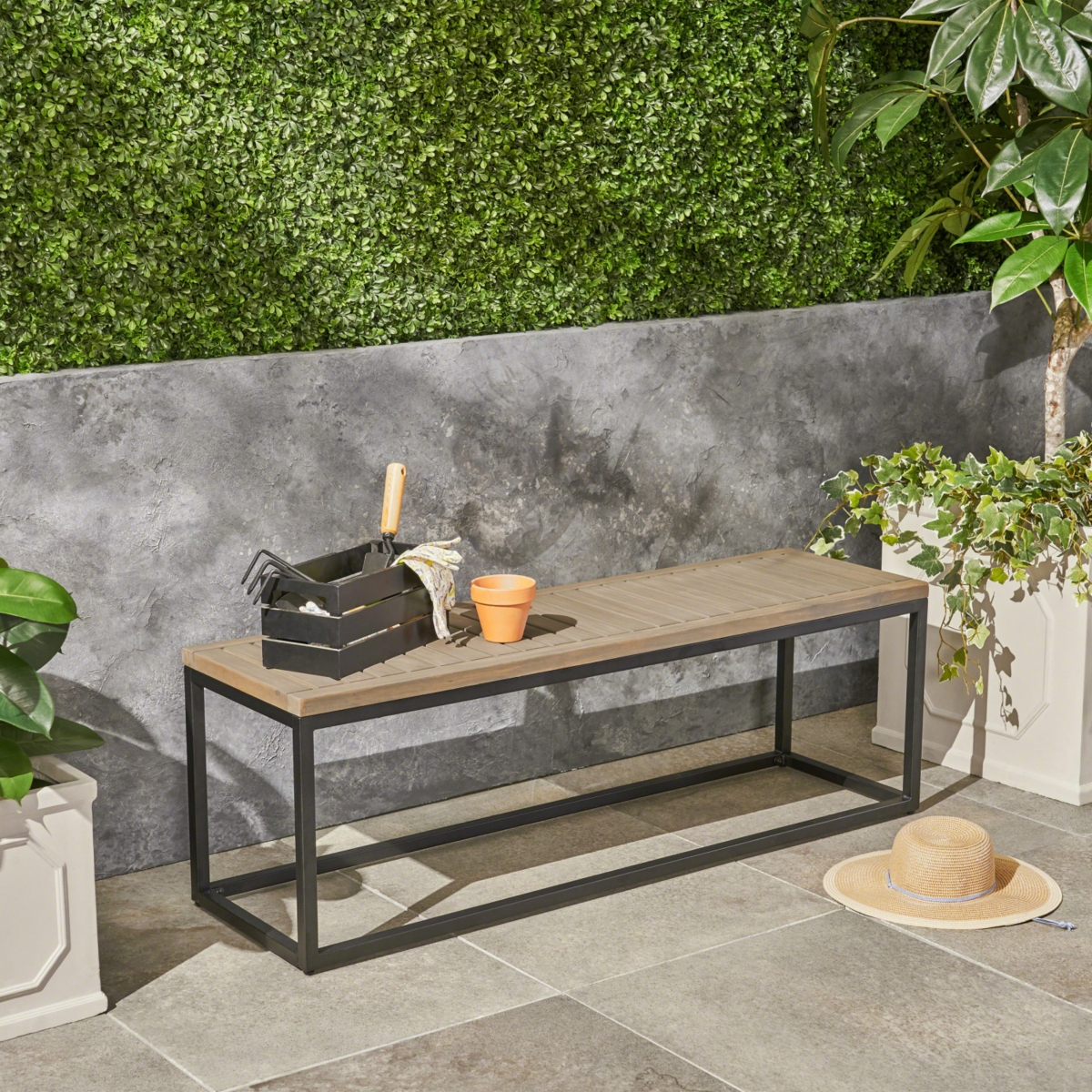 Click here for Modern Acacia Wood Bench: Elegance And Comfort For... prices