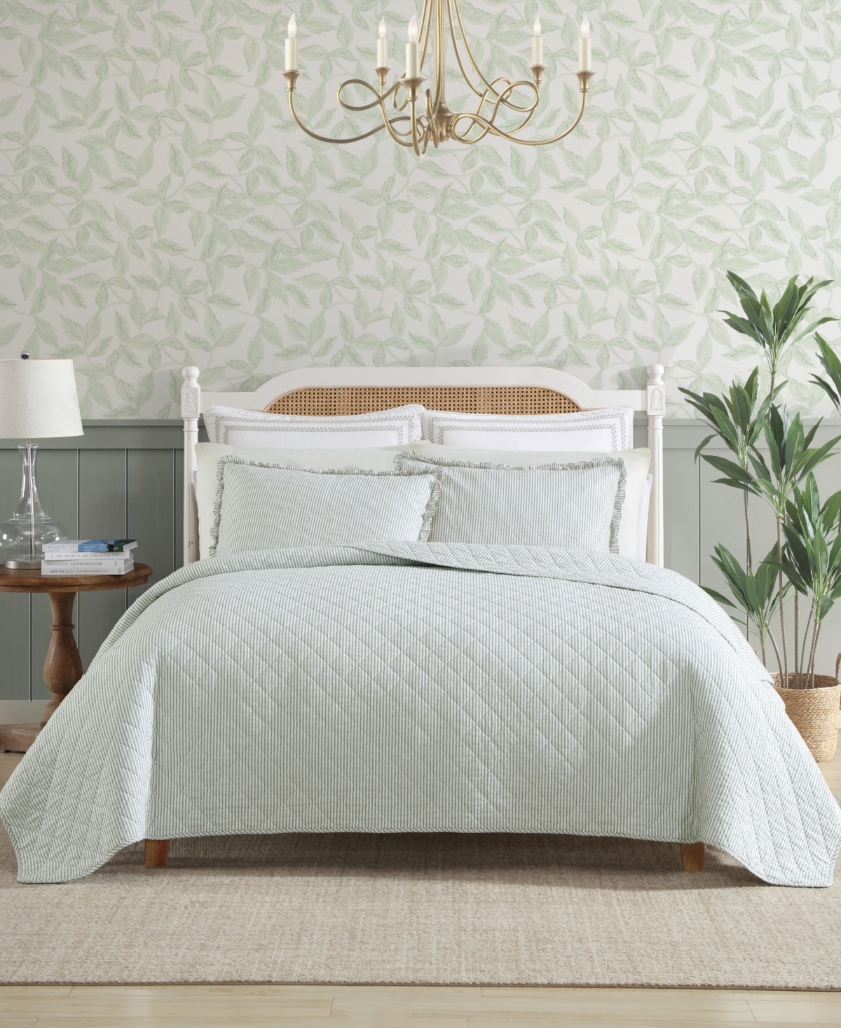 Click here for Laura Ashley Oxford Stripe Reversible 3-Pc. Quilt... prices