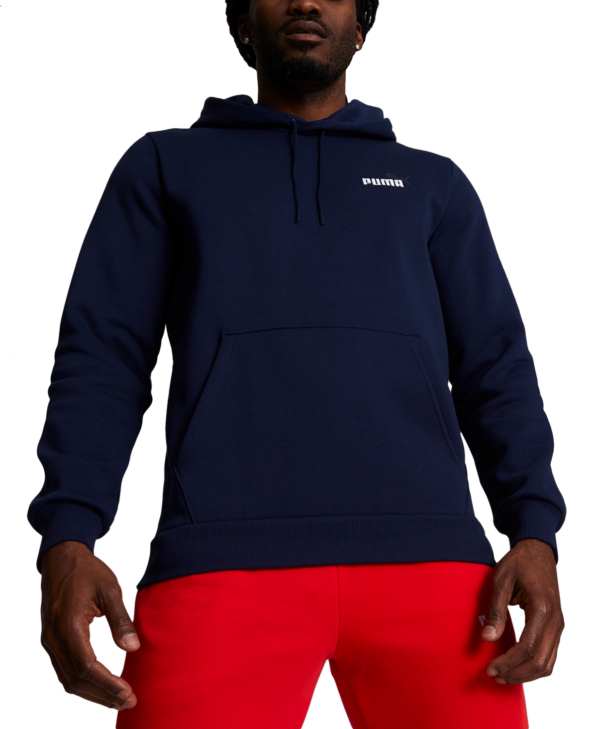 Click here for Puma Mens Embroidered Logo Fleece Hoodie - Peacoat... prices