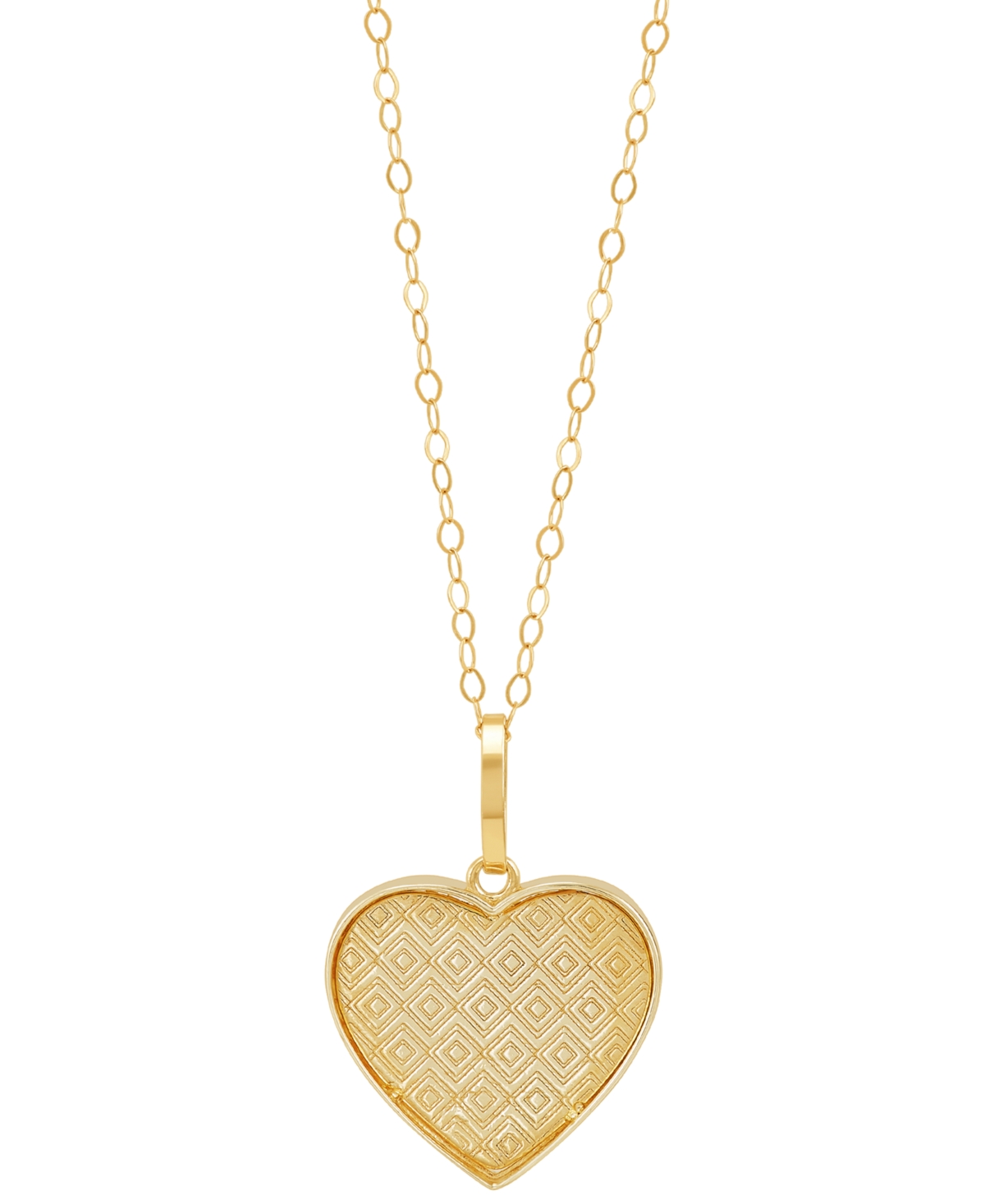 Click here for Patterned Heart Beaded Edge Reversible 18 Pendant... prices