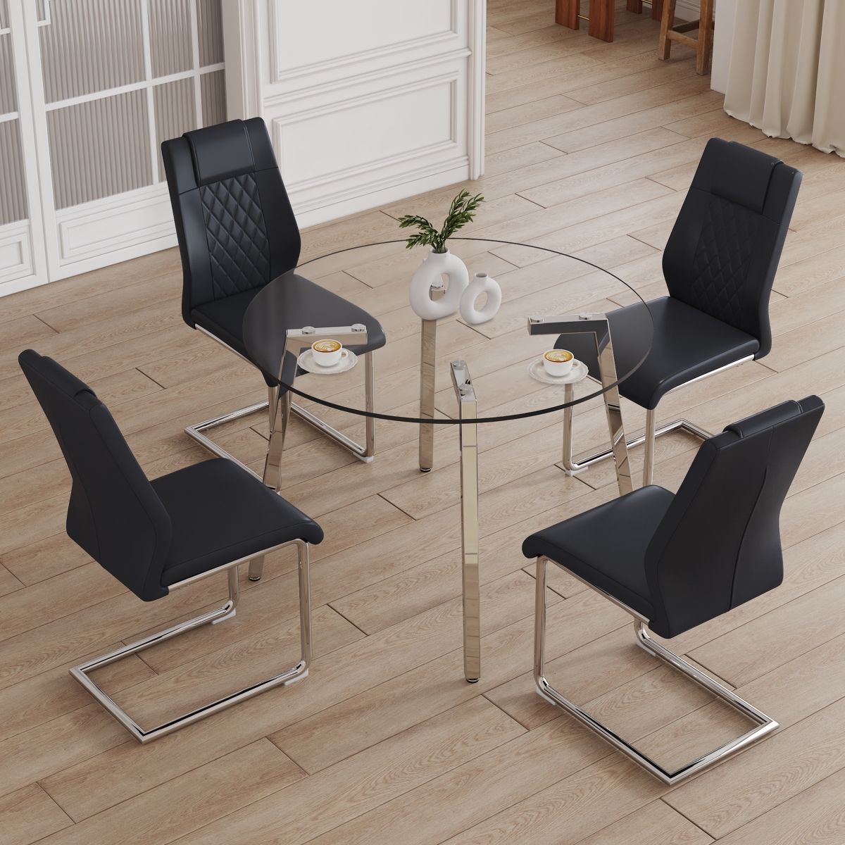 Click here for Streamdale Furniture Table and chair set.a Modern... prices