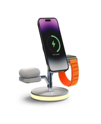 Brookstone 3-in-1 Magsafe Wireless Charging Tree for iPhone, Airpods ...