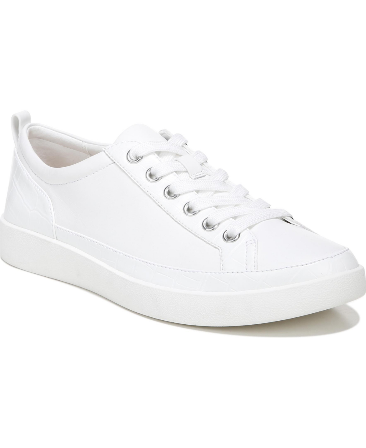 Click here for Vionic Womens Winny Lace Up Sneakers - White leath... prices