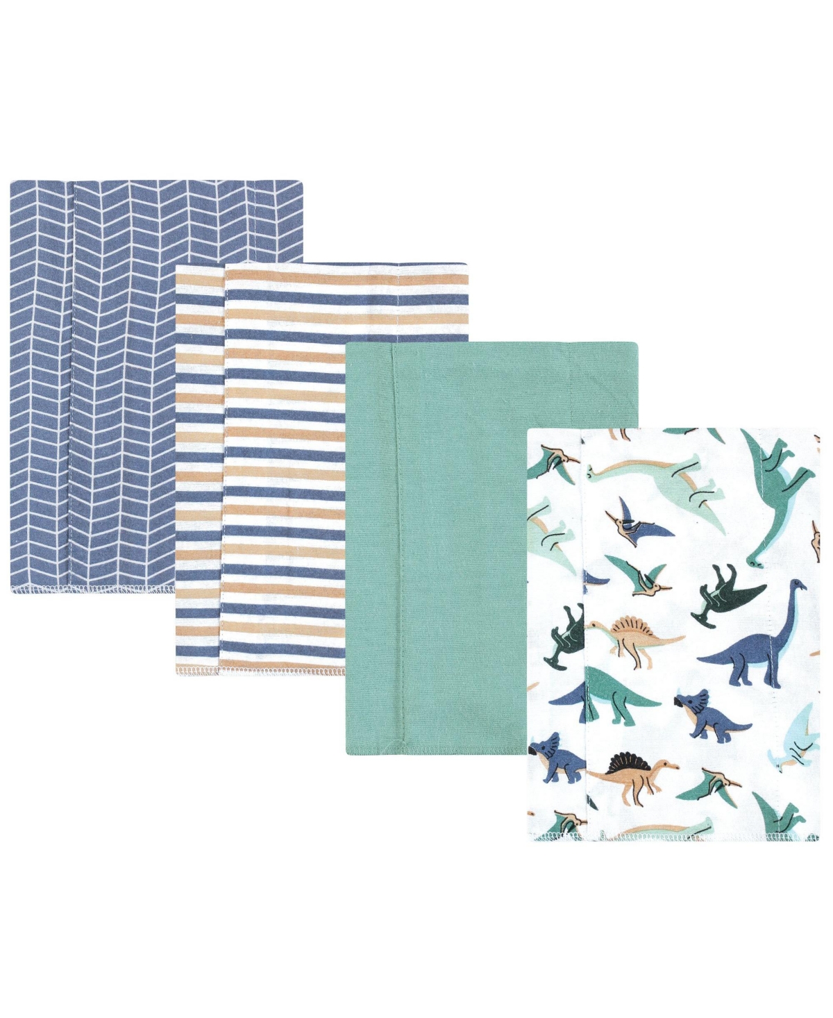 Click here for Hudson Baby Boys Soft 4Pk Cotton-Poly Flannel Burp... prices