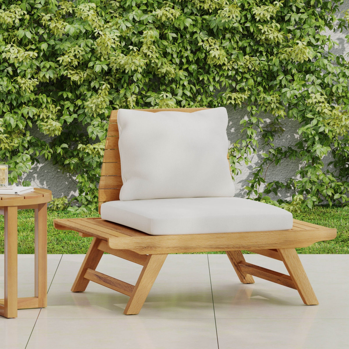 Click here for Streamdale Acacia Wood Club Chair With Water-Resis... prices