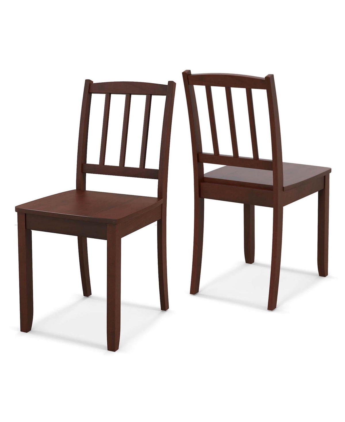 Click here for Wood Dining Chair Set of 2 with Rubber Wood Legs C... prices