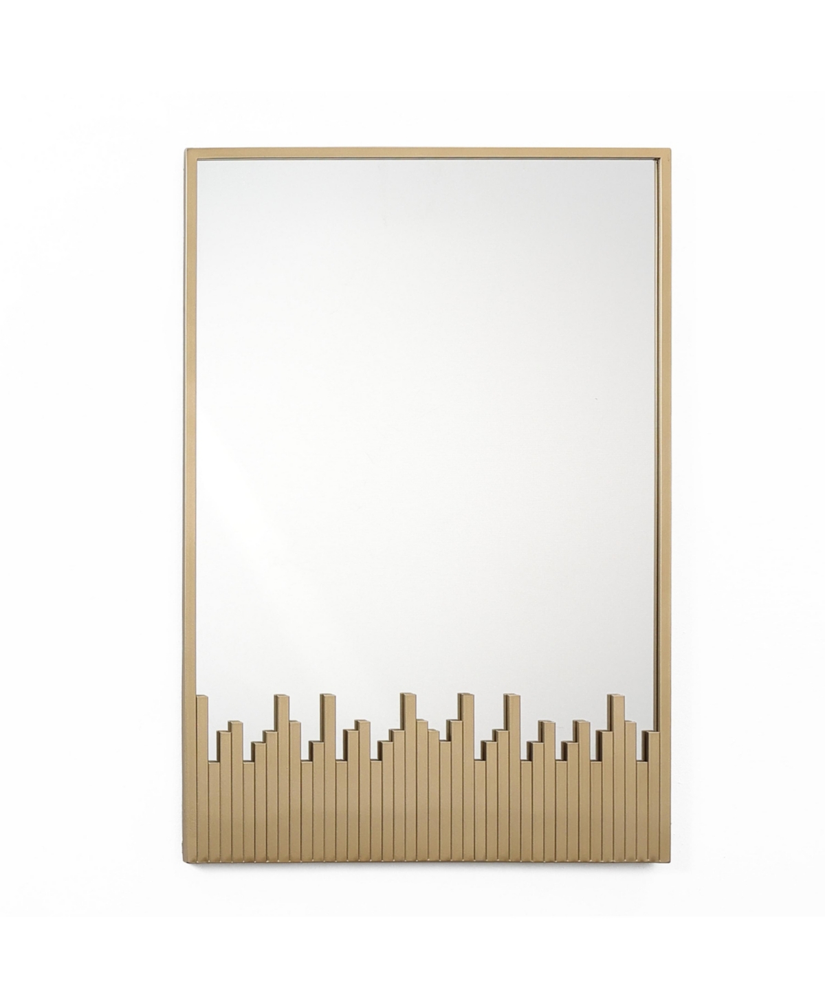 Click here for LuxenHome Cityscape Gold Metal Frame Rectangular W... prices
