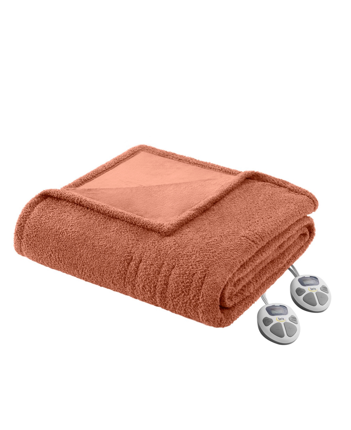Click here for Serta Dream Soft Heated Blanket  Twin - Rust prices
