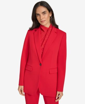 Calvin Klein Women s One Button Jacket Macy s