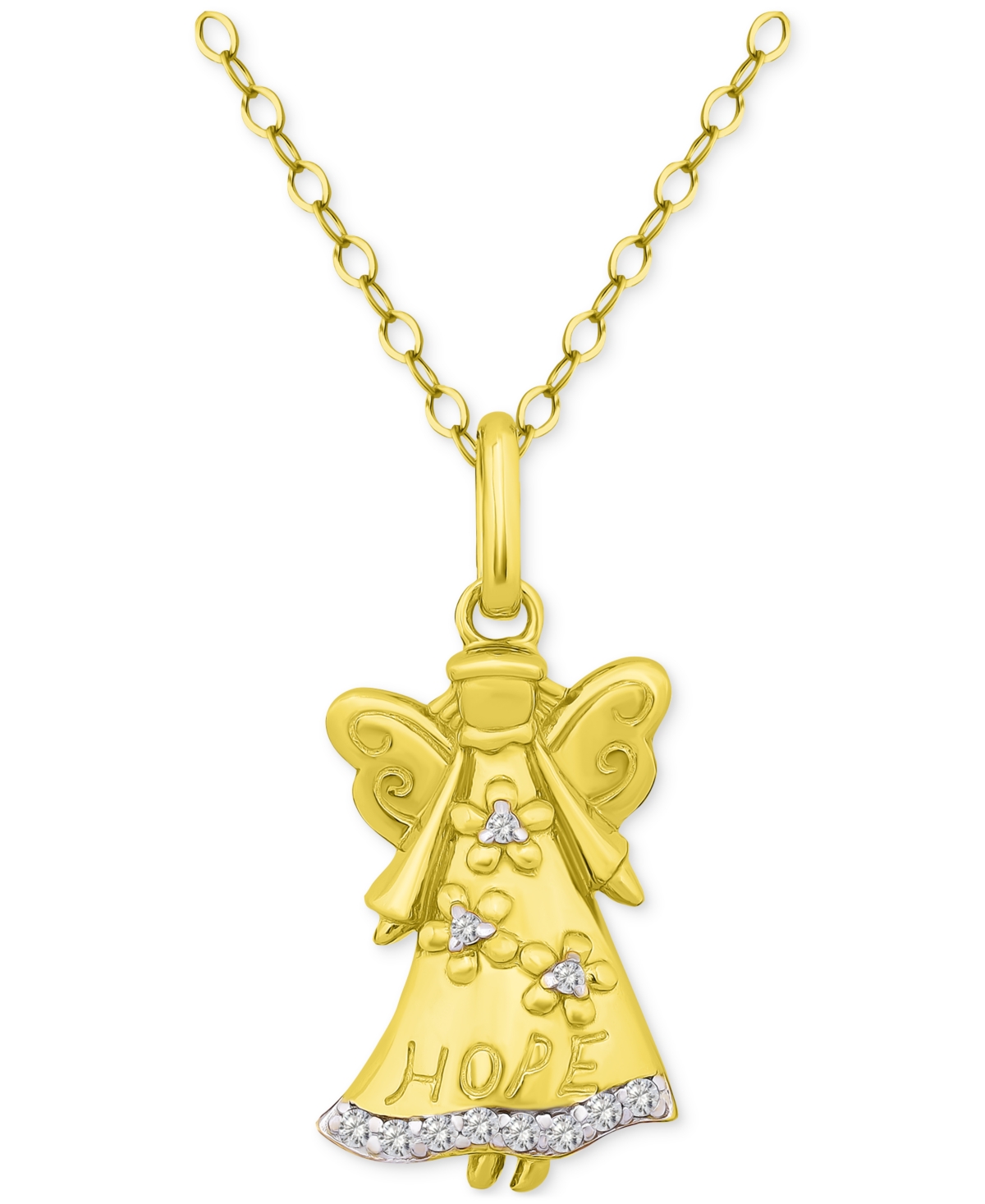 Click here for Giani Bernini Cubic Zirconia Hope Angel Pendant Ne... prices