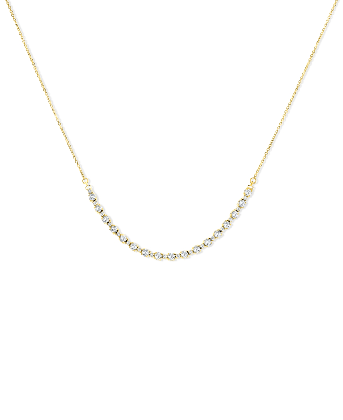 Click here for Diamond Curved Bar Collar Necklace (1-1/2 ct. t.w.... prices