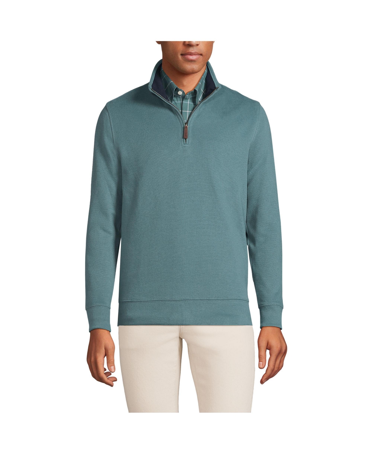Click here for Lands End Big & Tall Bedford Rib Quarter Zip Sweat... prices