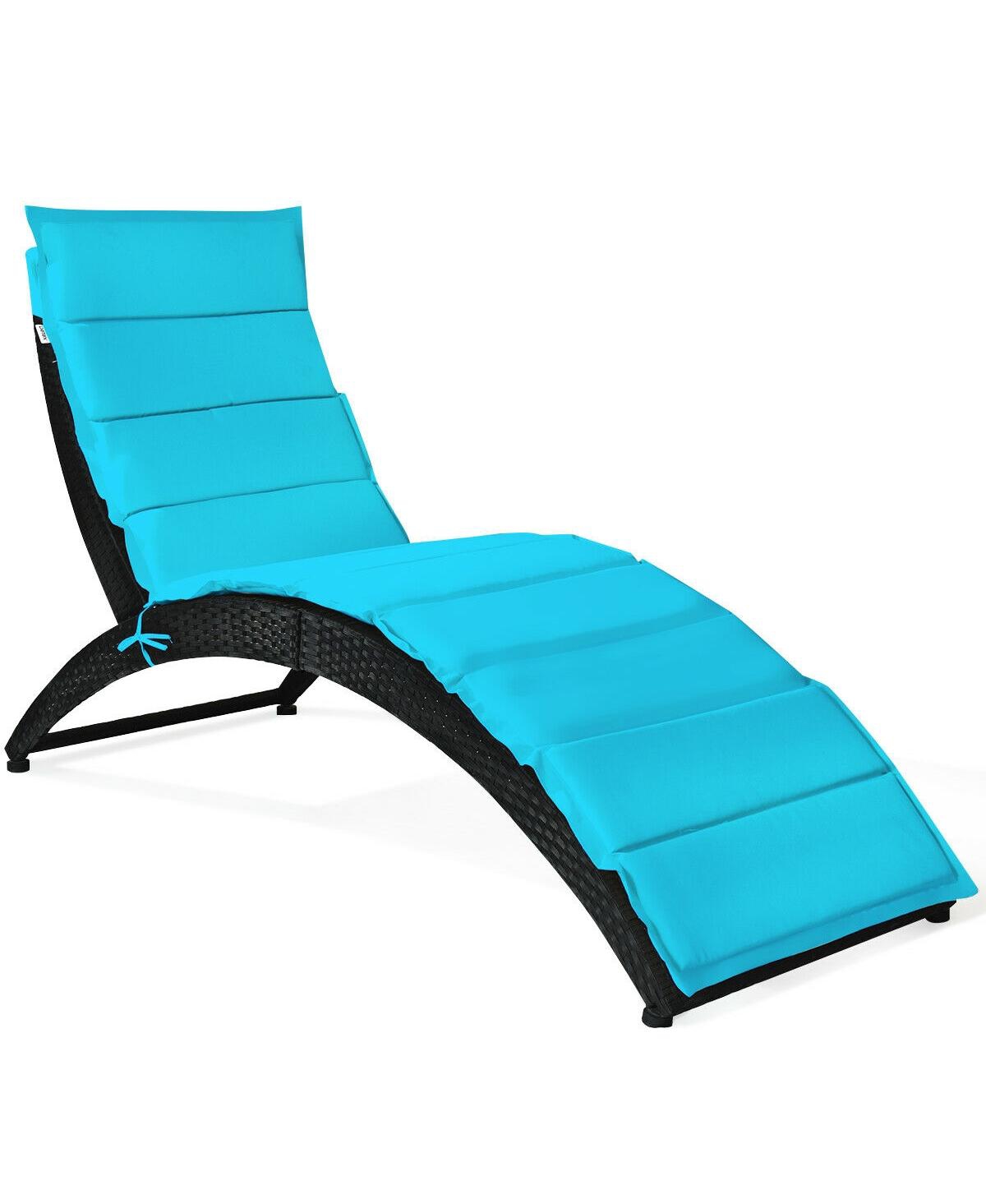 Click here for Skonyon Foldable Patio Lounge Chair with Cushion f... prices
