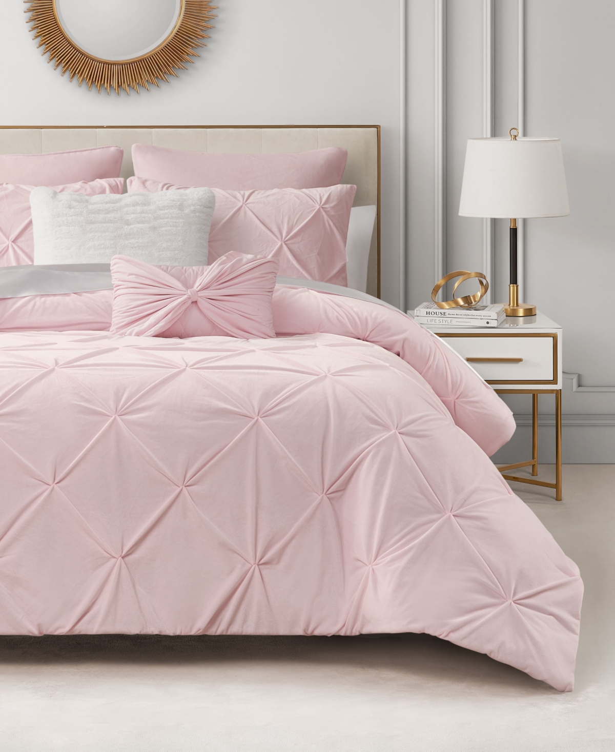 Click here for Juicy Couture Kiss Pleat Plush 7-Pc. Comforter Set... prices