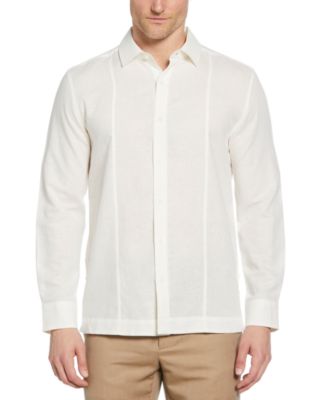 Cubavera Men's Long Sleeve Button-Front Guayabera Shirt - Macy's