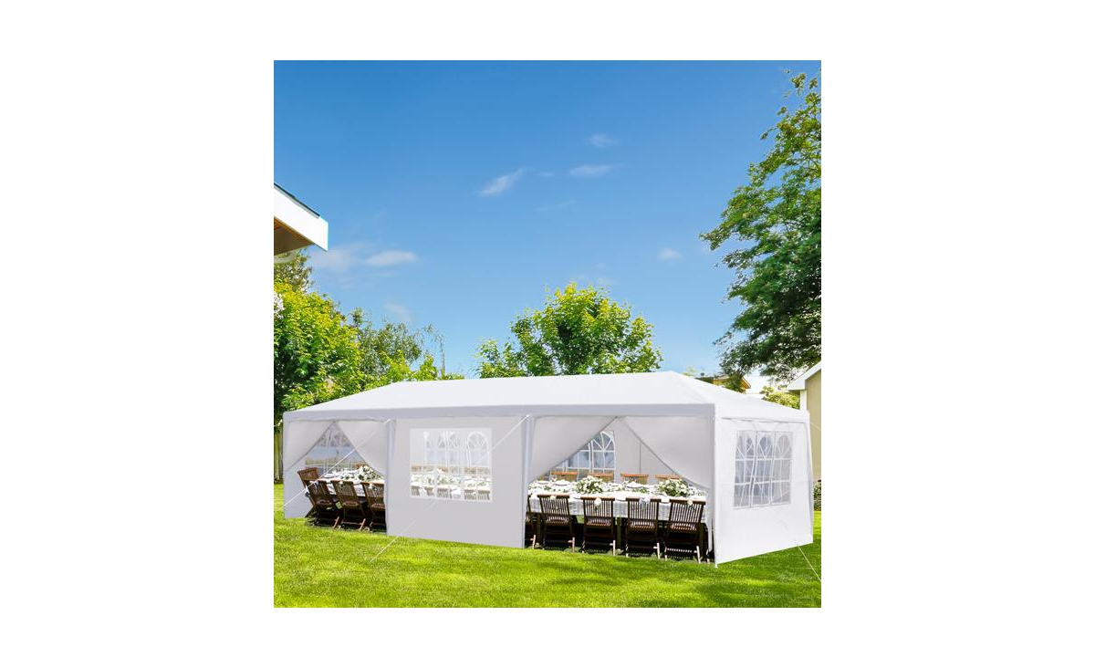 Click here for Slickblue 10x30 Outdoor Party Tent with 8 Removabl... prices