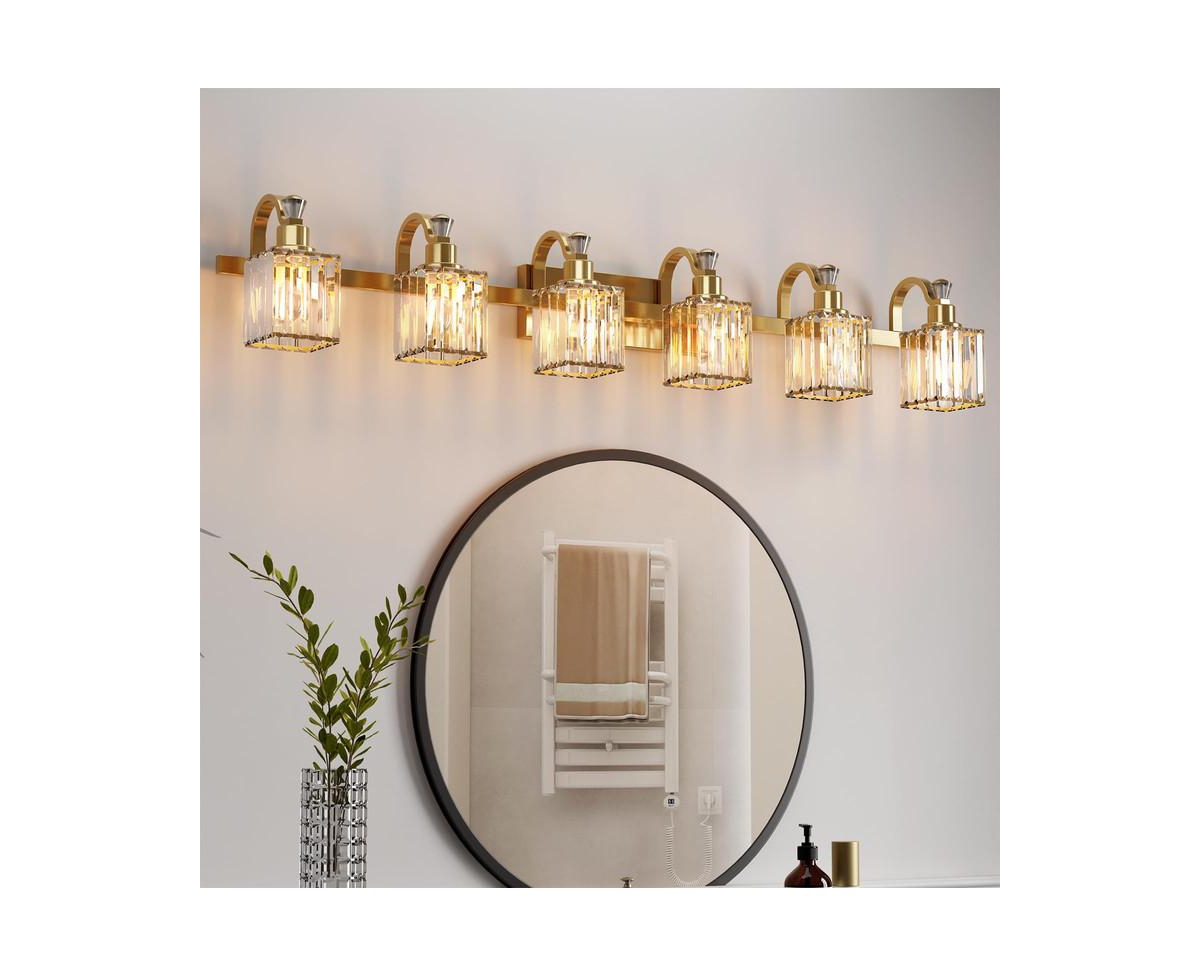 Click here for gaomon Bathroom Vanity Light Fixtures Modern Cryst... prices