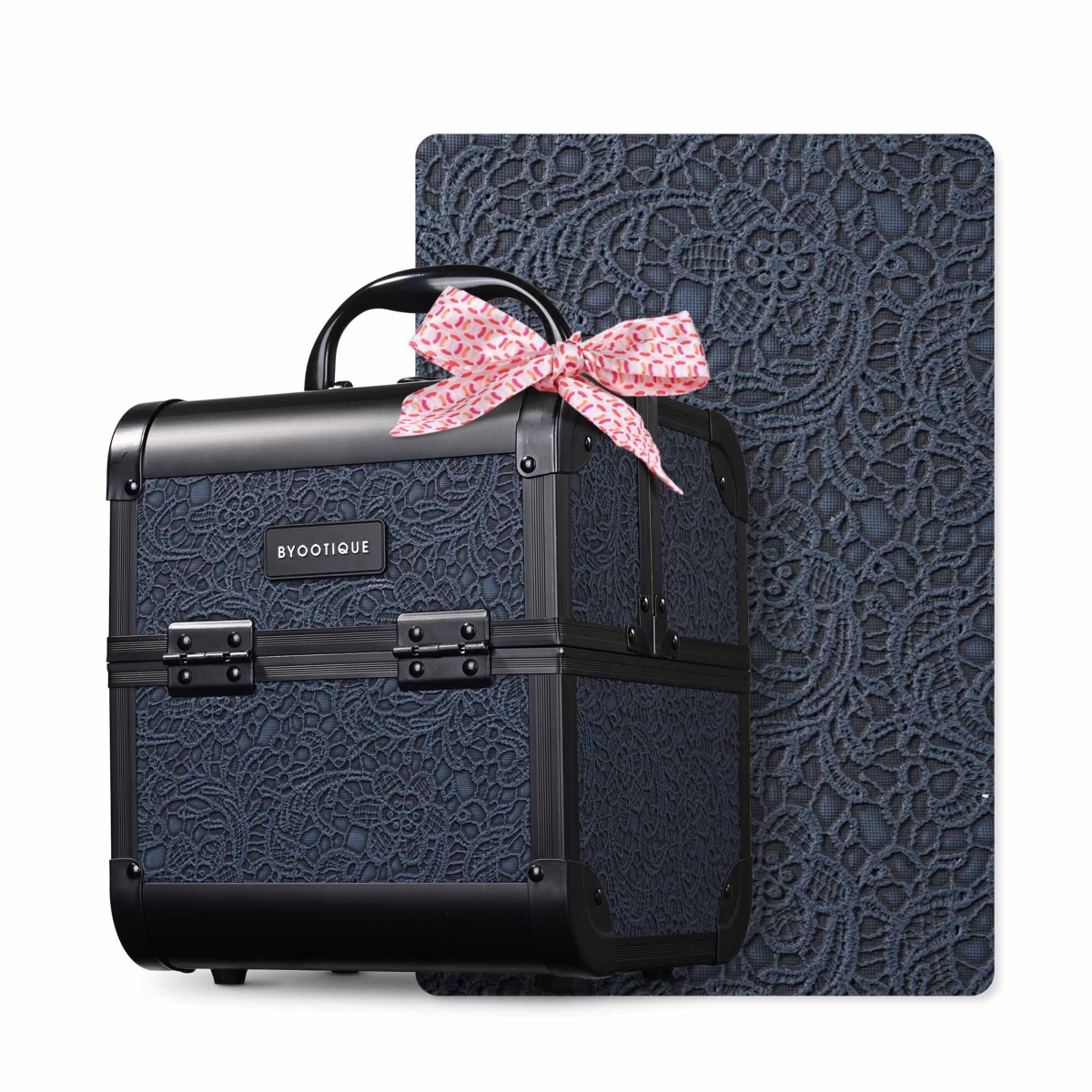 Click here for Byootique Makeup Train Case Cosmetic Organizer - B... prices