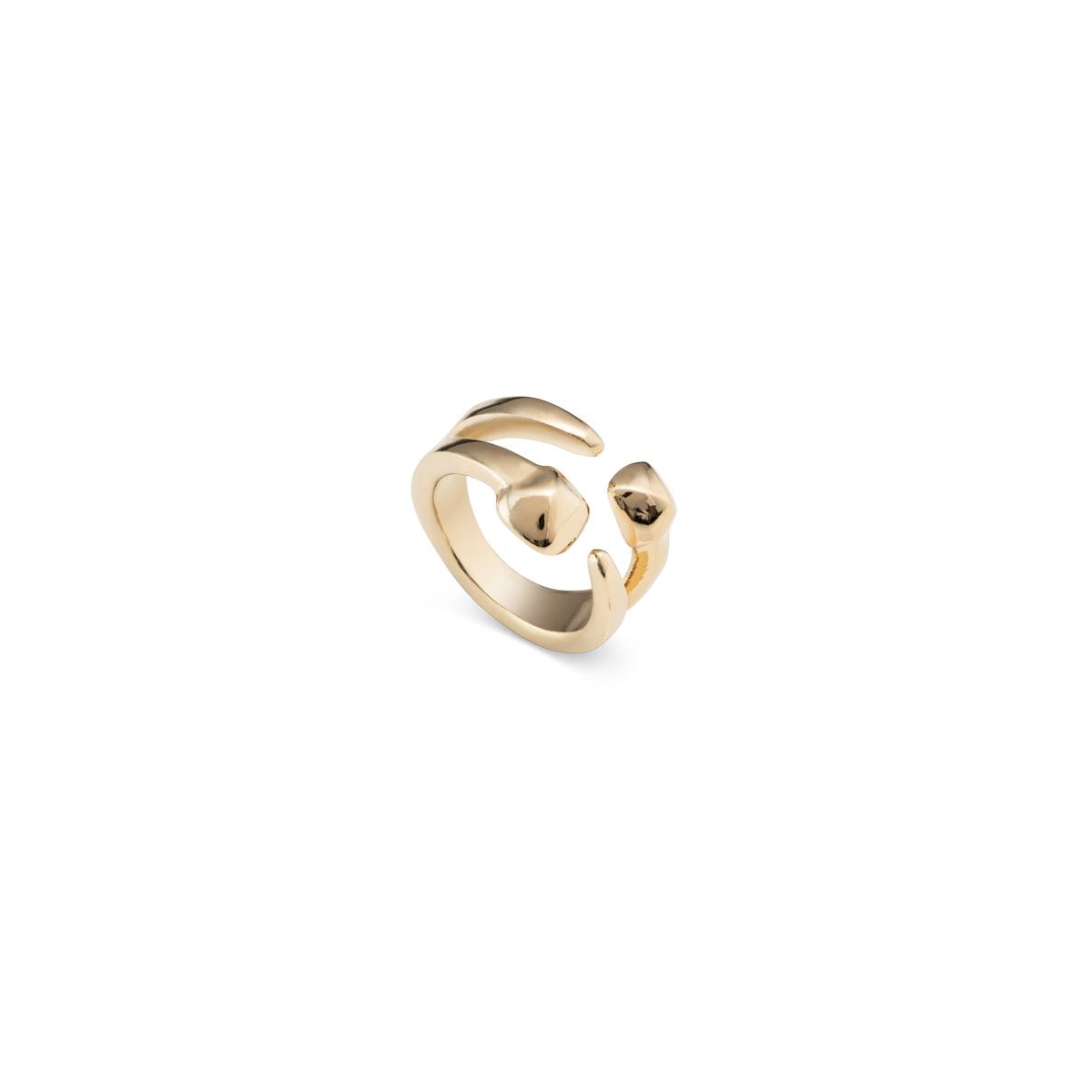 Click here for UNOde50 Two Small Nail Heads Metal Alloy Ring - Go... prices