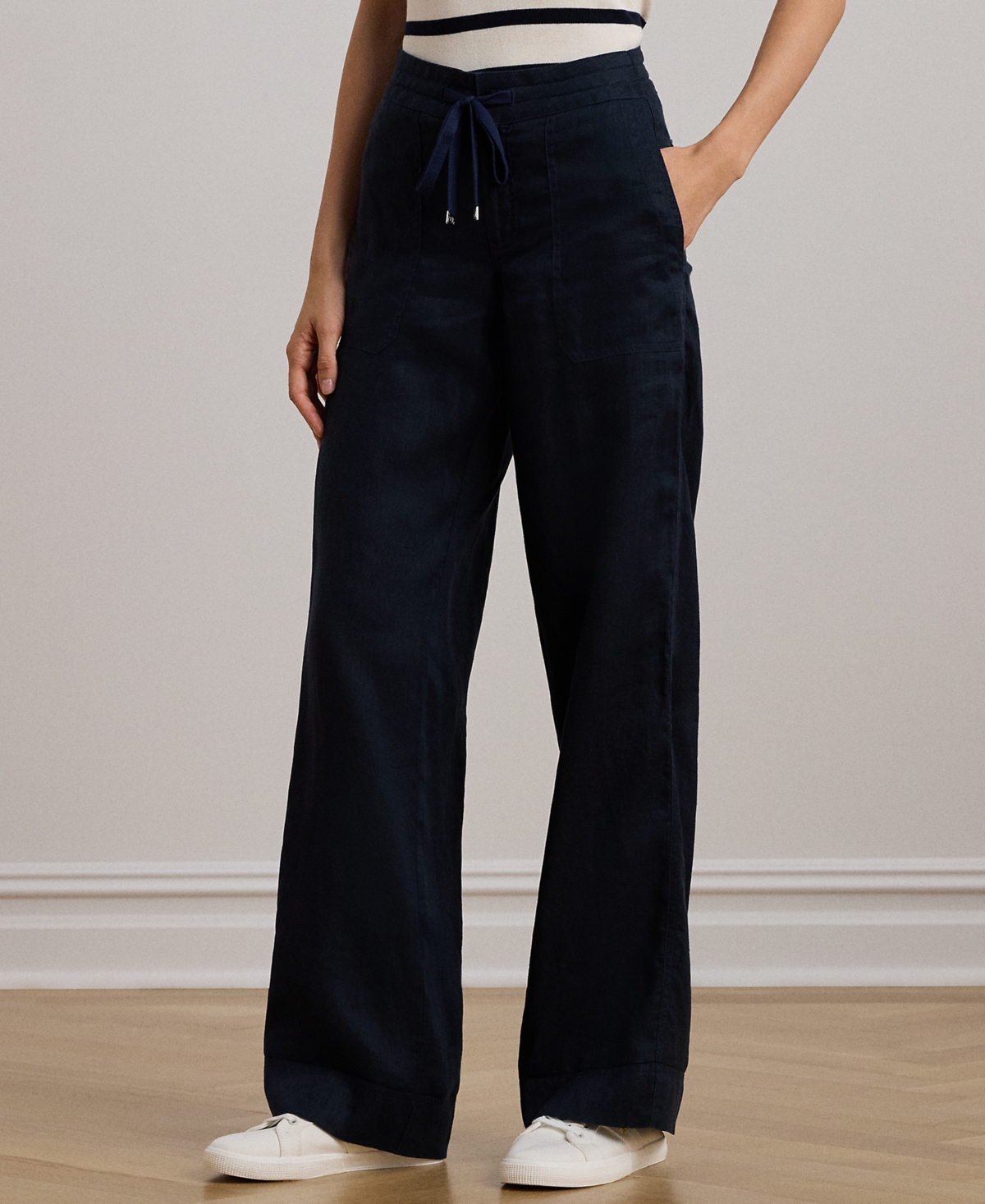 Click here for Lauren Ralph Lauren Petite 100 Linen Wide-Leg Line... prices