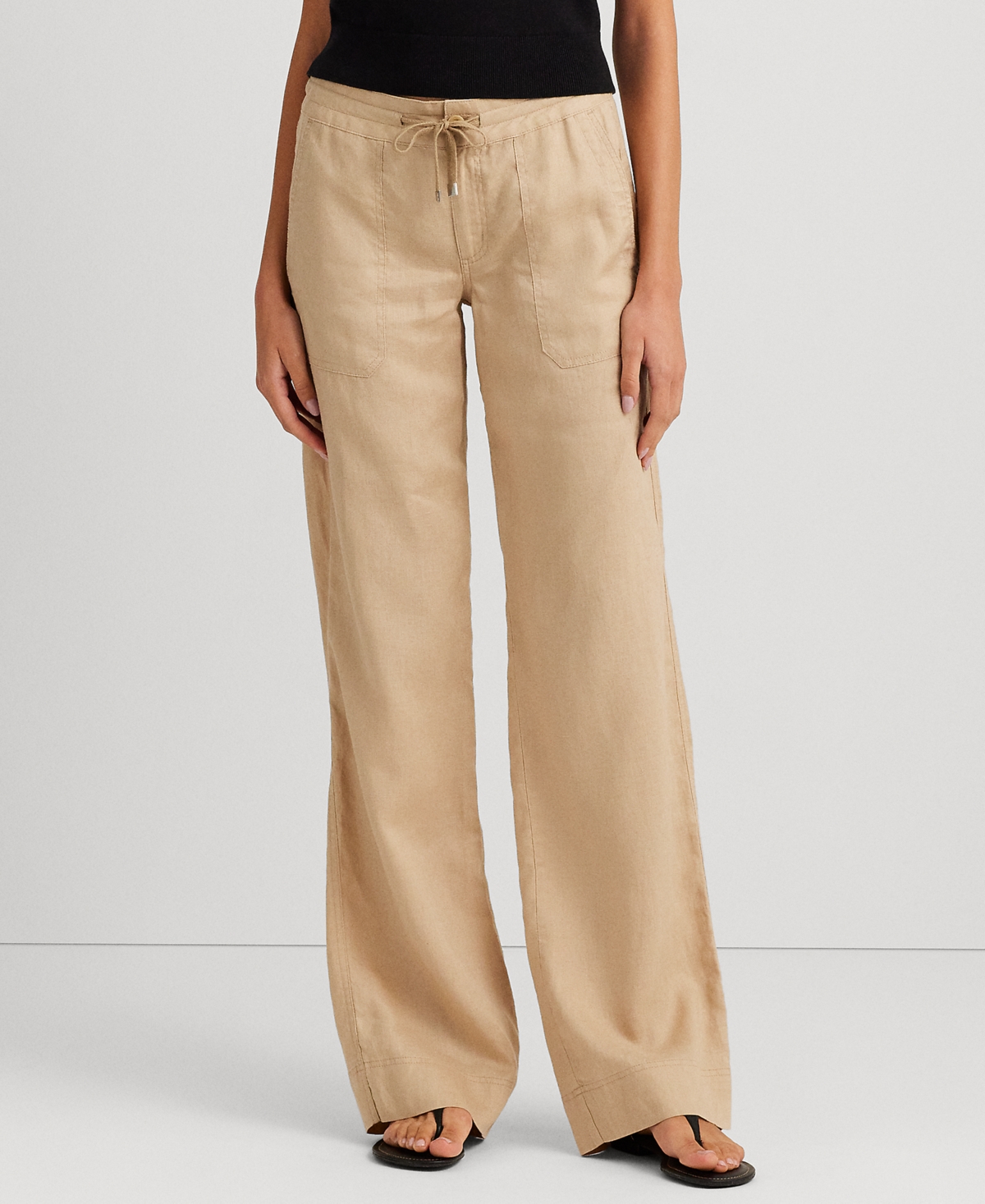 Click here for Lauren Ralph Lauren Petite 100 Linen Wide-Leg Line... prices