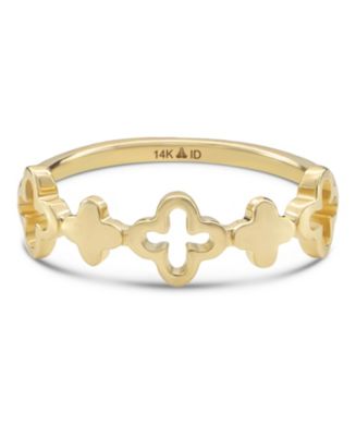 Devata Clover Ring in 14K Gold, Size 7, approx. 2.4 grams - Macy's
