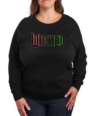 Hybrid Apparel Plus Size Wicked Theatrical Logo Graphic Pullover T ...