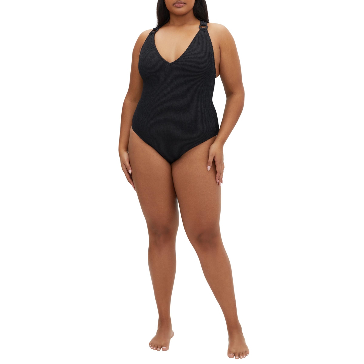 Click here for City Chic Plus Size Avalon 1 Piece - Black prices