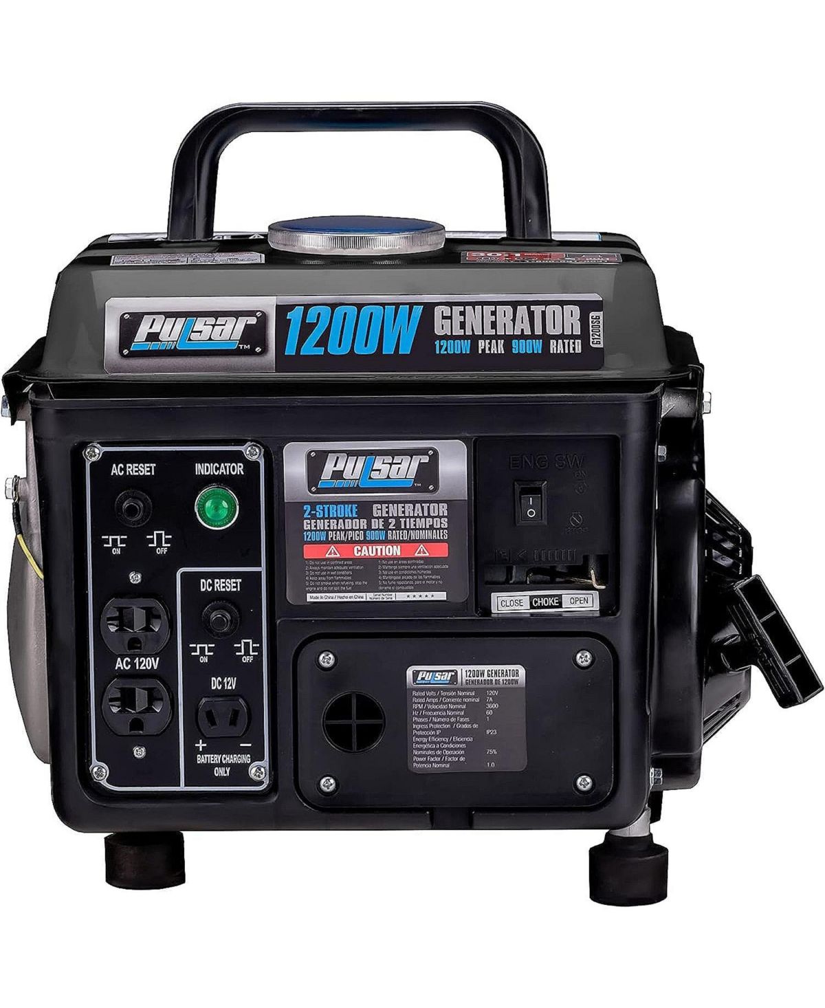G1200SG 1,200W Carrying Handle Gas-Powered Portable Generator, 1200w ...