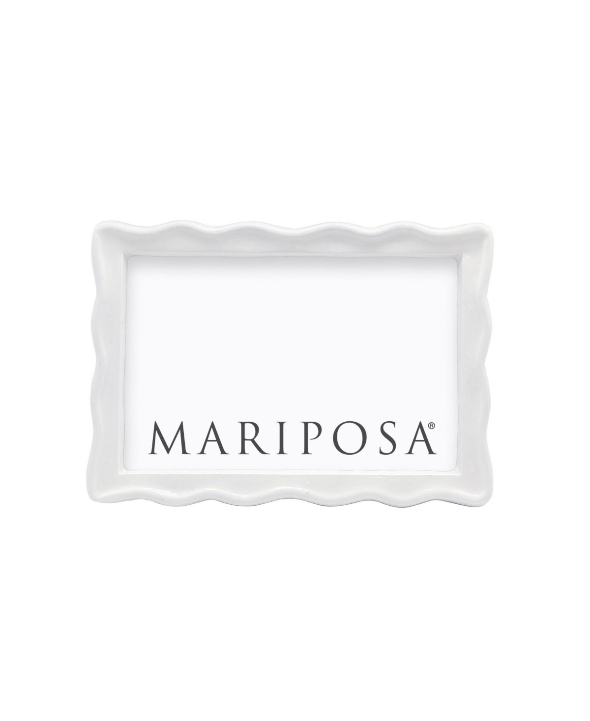 Click here for Mariposa Wavy Frame  4x6 - White prices