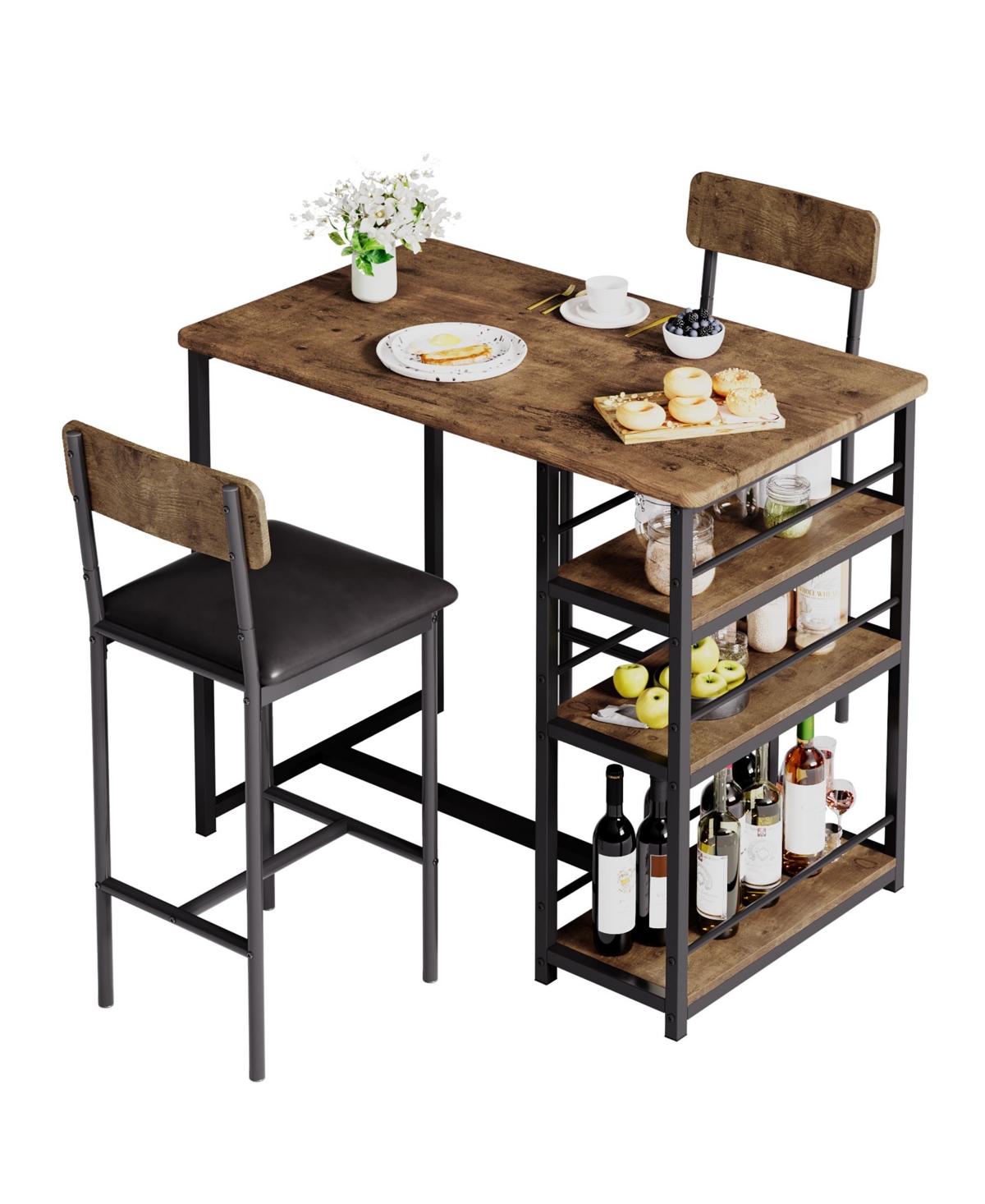 Click here for gaomon Dining Table Set for 2  Bar Table and Chair... prices