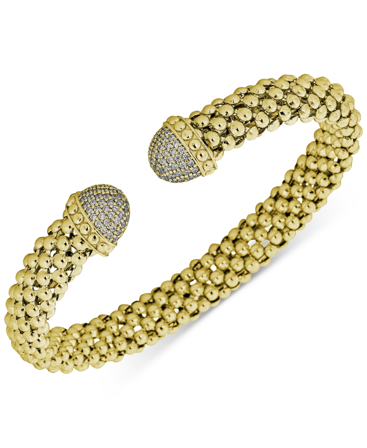 Click here for Diamond Mesh Cuff Bracelet (1/2 ct. t.w.) in Sterl... prices