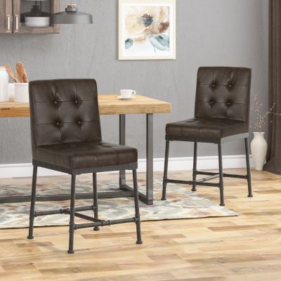 Streamdale Furniture Industrial Counter Stool With Metal Base And ...