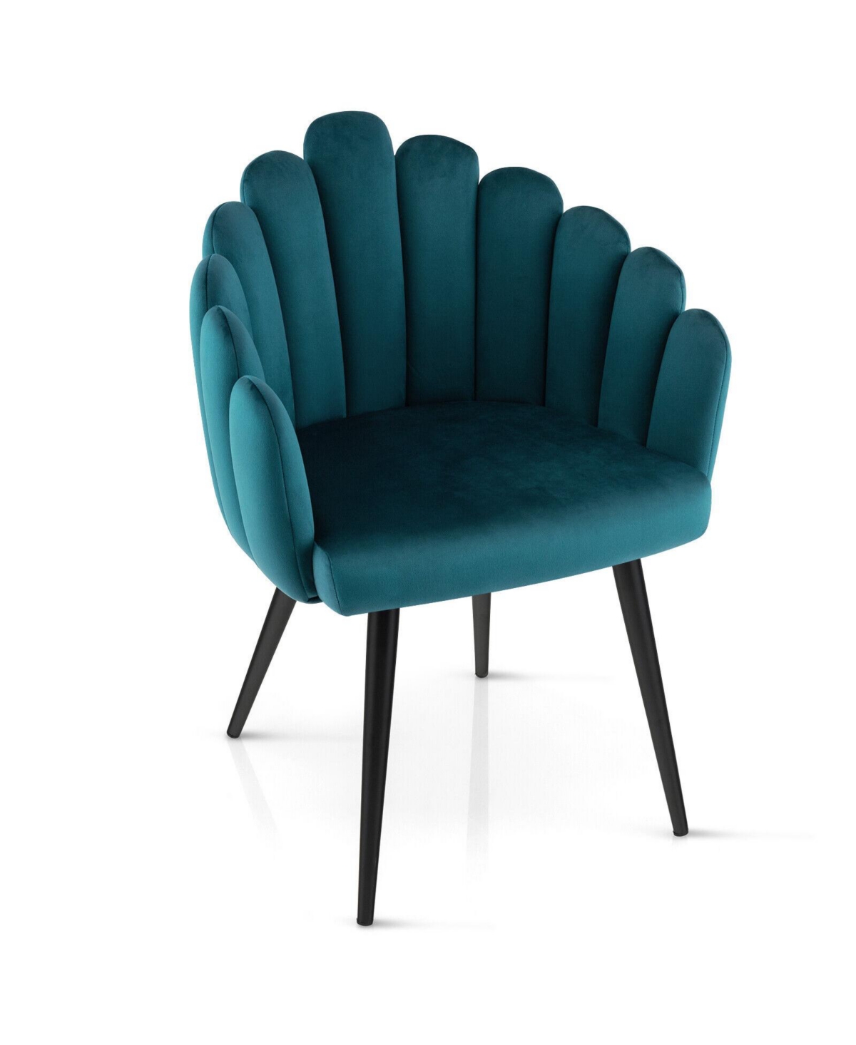 Click here for Sugift Modern Velvet Dining Chair with Metal Base... prices