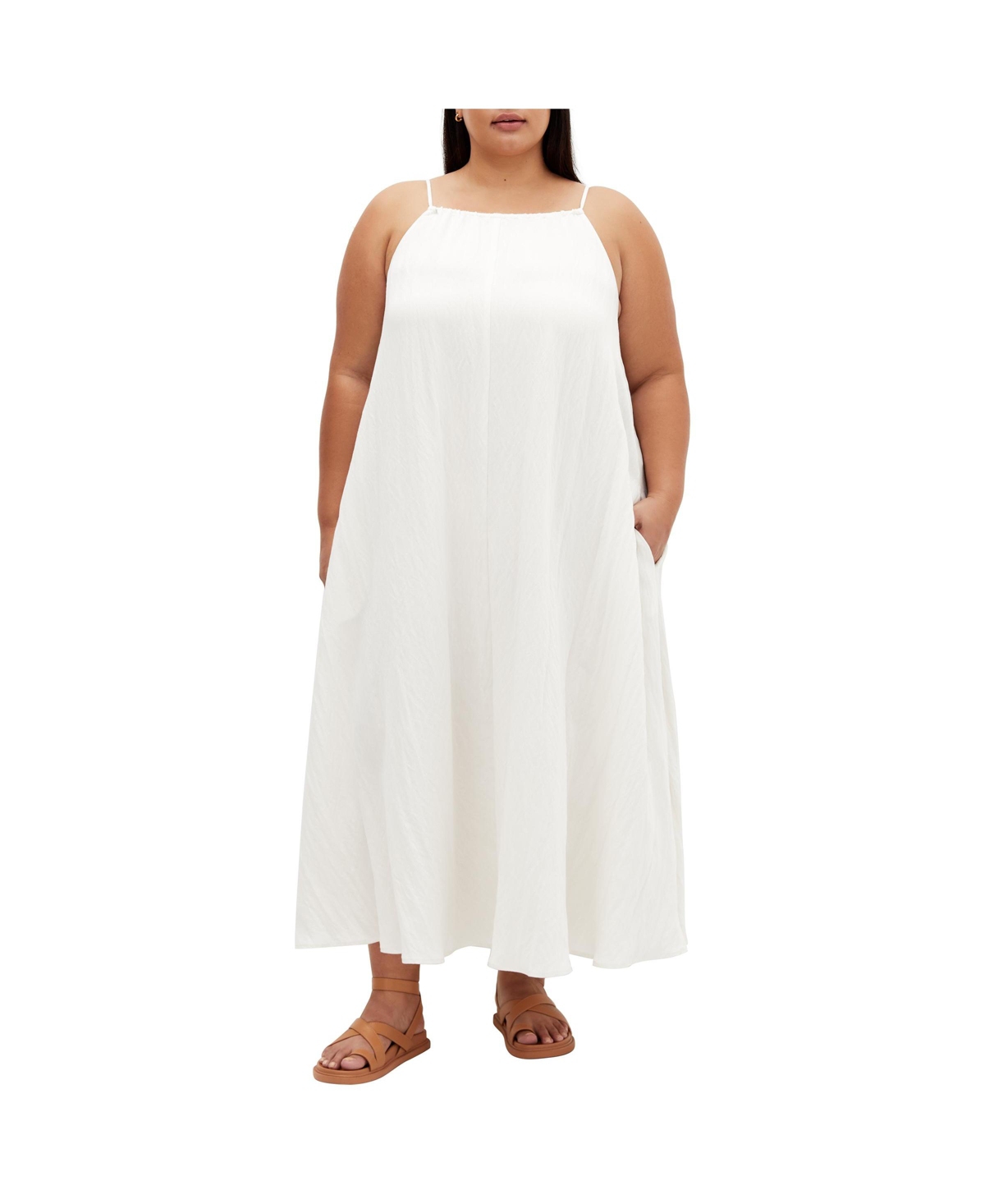 Click here for City Chic Plus Size Aiza Dress - Oat prices