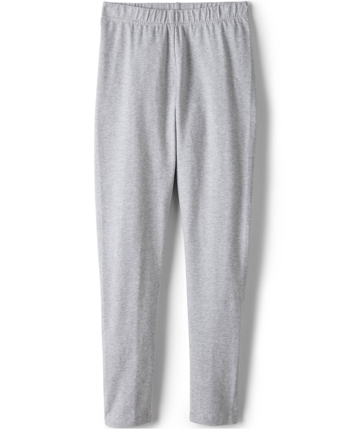 Click here for Lands End Girls Tough Cotton Legging - Gray heathe... prices