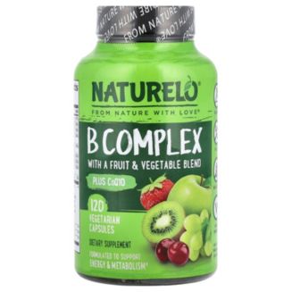 NATURELO B Complex with a Fruit & Vegetable Blend Plus CoQ10 - 120 ...