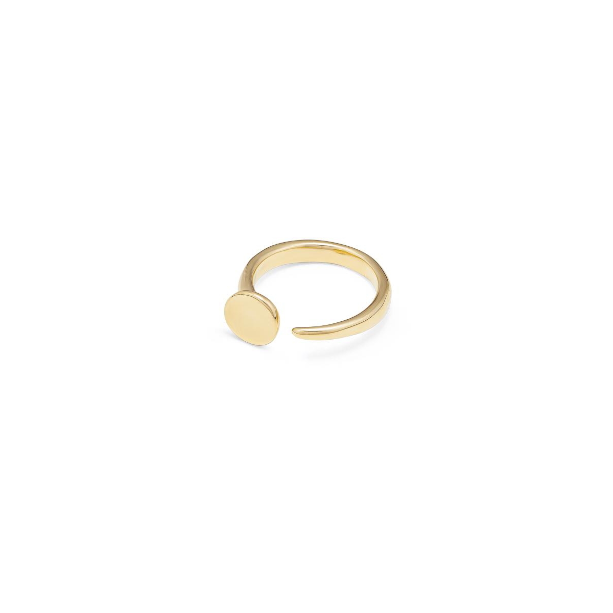 Click here for UNOde50 Twisted Nail Form Metal Alloy Ring - Gold prices