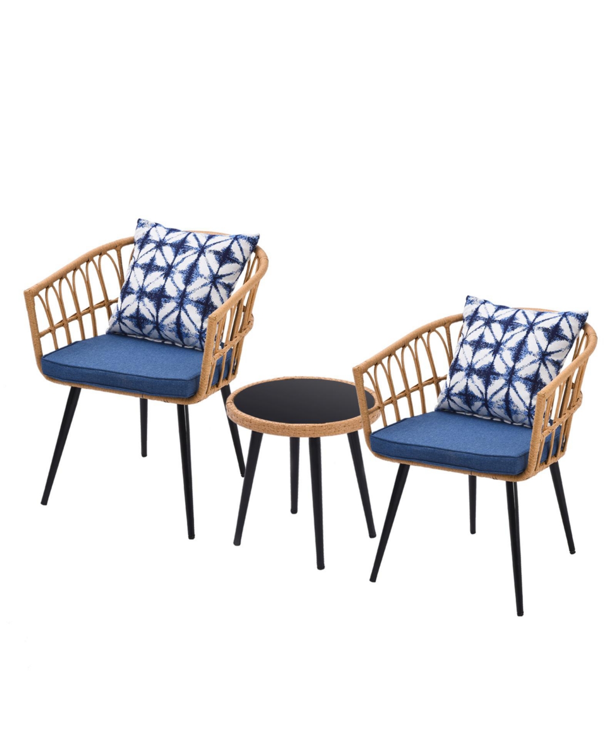 Click here for Slickblue 3-Piece Patio Bistro Set with Side Table... prices