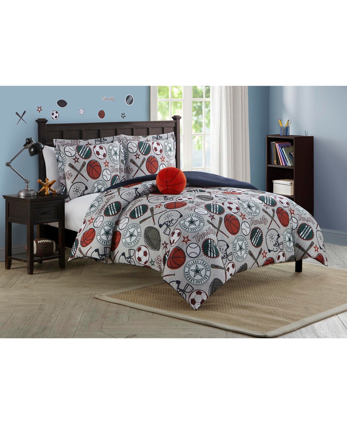 Click here for Alex + Bella League Sports Gray 3-Piece Microfiber... prices