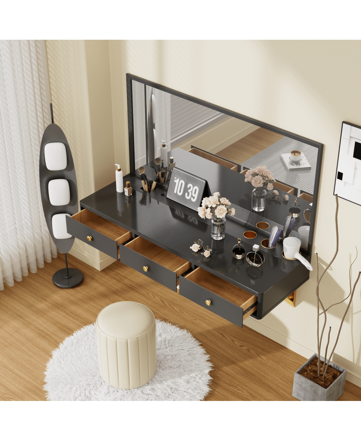 Click here for gaomon 47 Floating Shelf With Drawer Multi-Purpose... prices