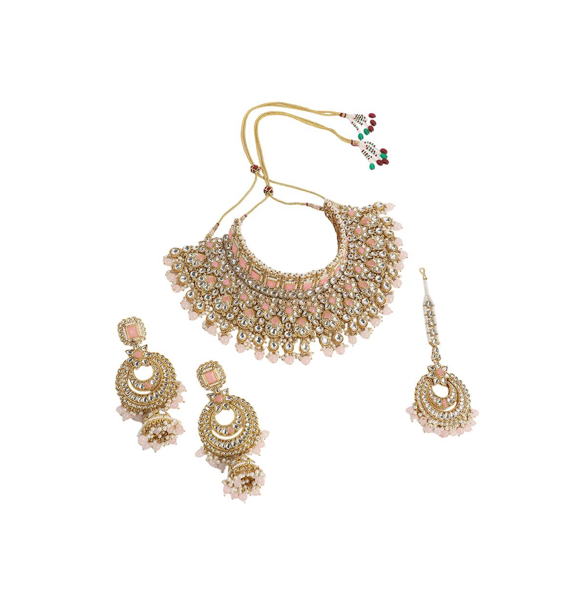 Click here for Sohi Womens The Amira Jewellery Set - Pink prices