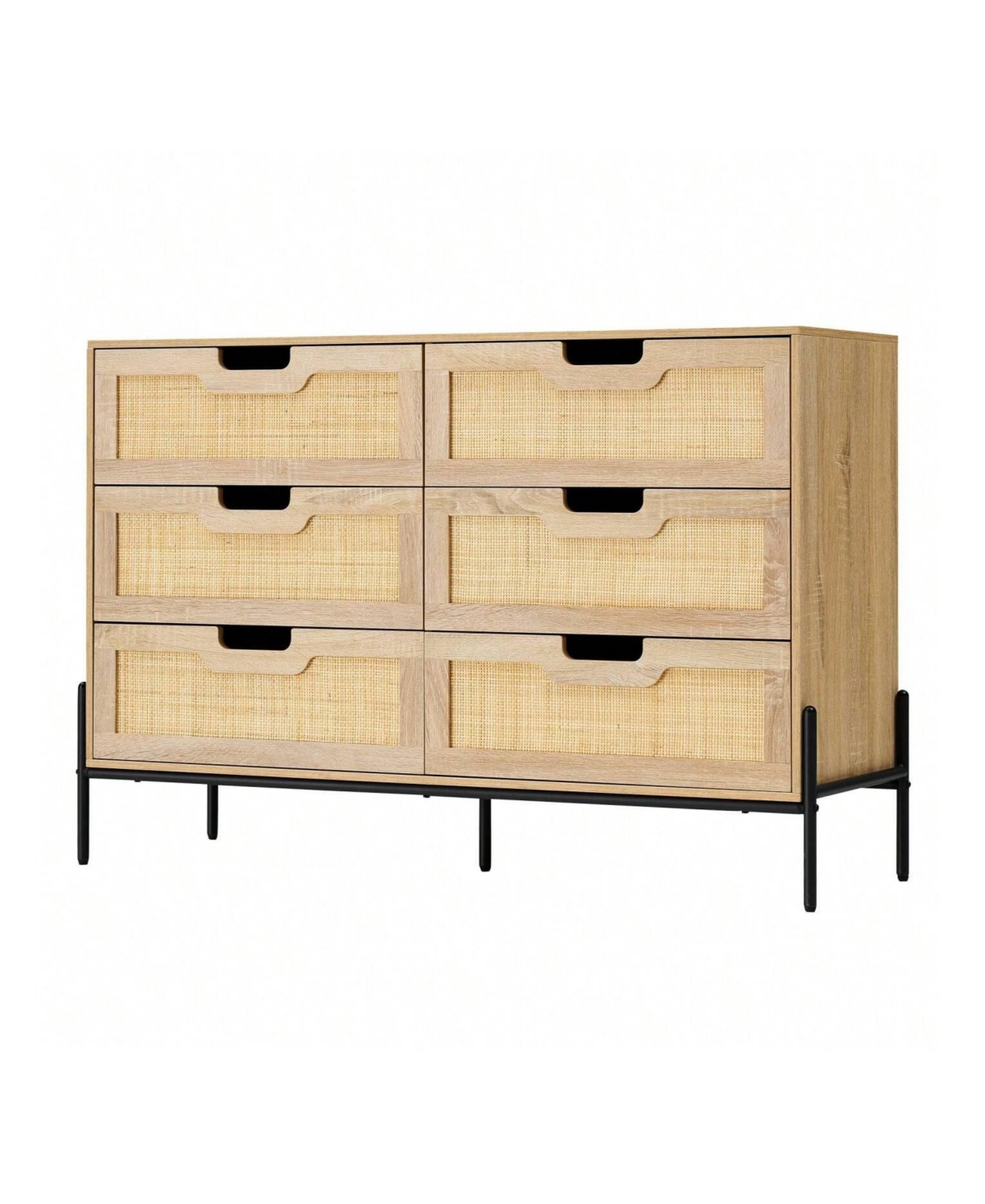 Click here for 6 Drawers Dresser For Bedroom  Natural Rattan Draw... prices