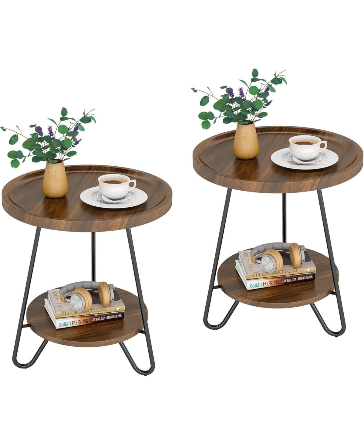Click here for Tribesigns 2-Tier End & Side Table with Metal Legs... prices