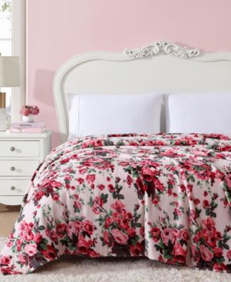 Click here for Betsey Johnson Classic Floral Ultra Soft Plush Fle... prices
