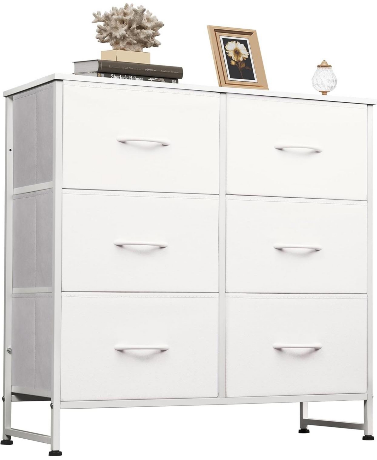Click here for Wlive Fabric Dresser for Bedroom 6 Drawer Double D... prices