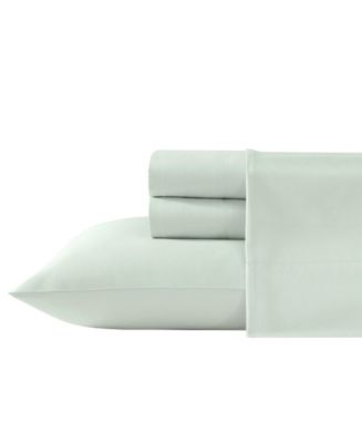 Laura Ashley Solid 800-Thread Count Chief Value Cotton 4 -Pc. Sheet Set ...