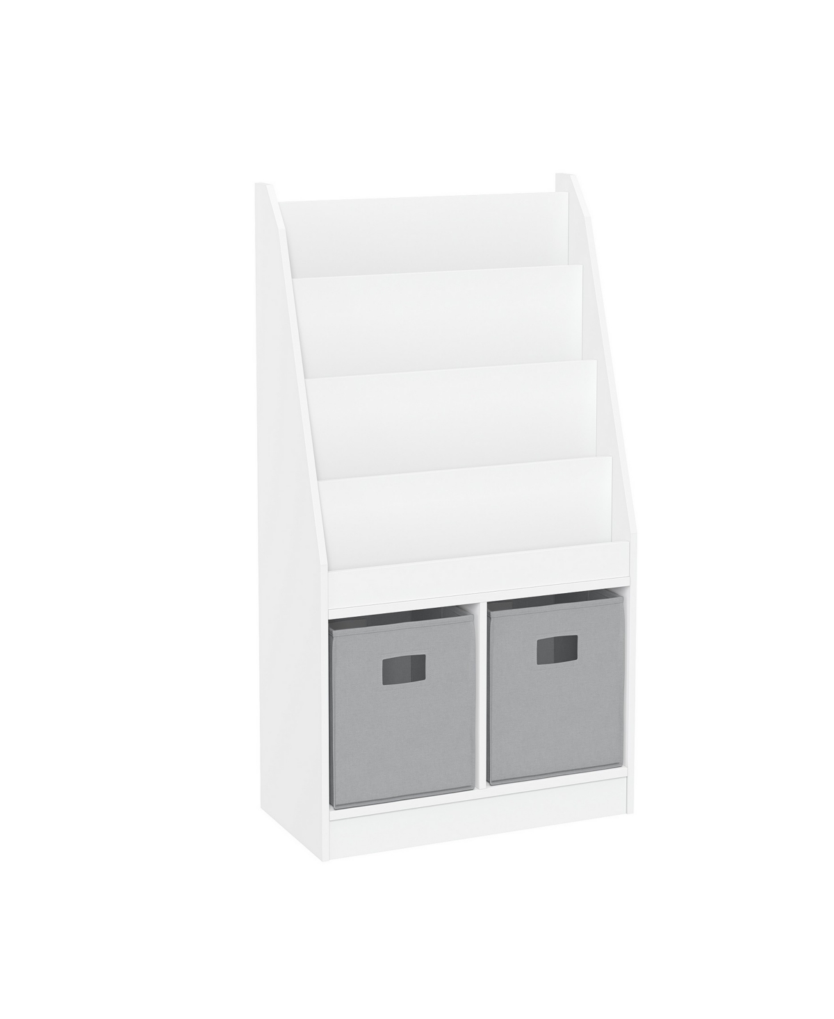 Click here for Kids Book Rack with 2 Cubbies - Gray prices