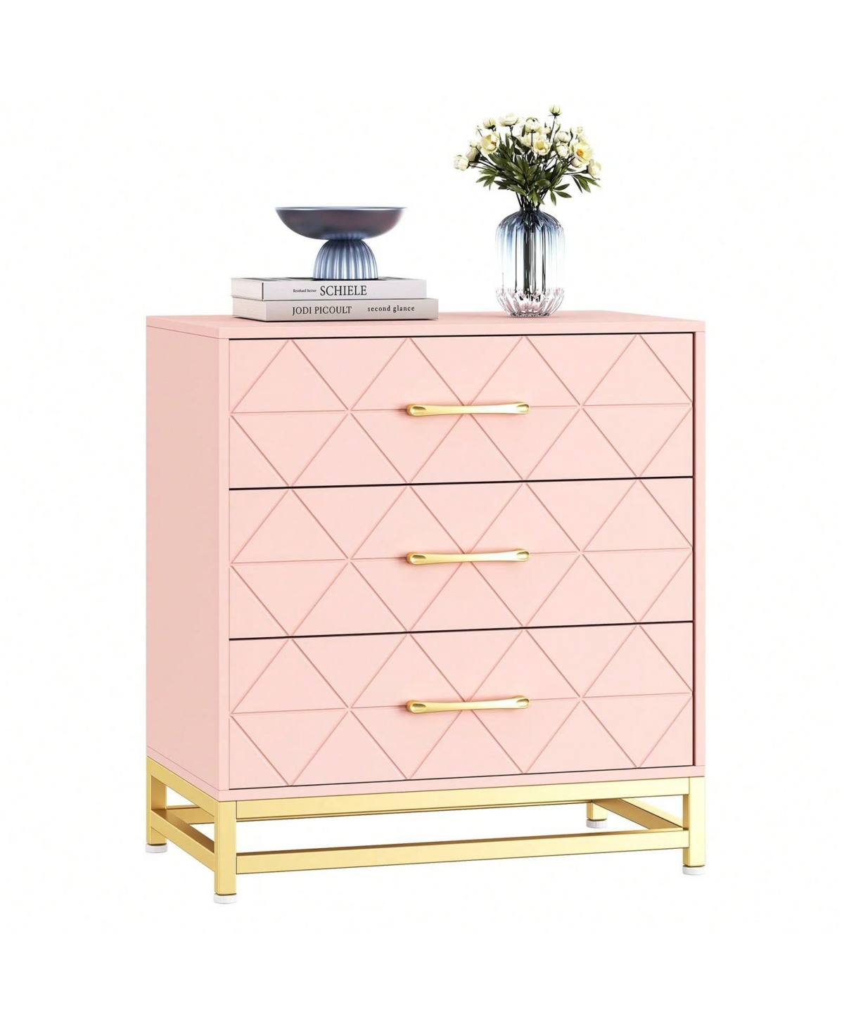 Click here for gaomon 3 Drawer Dresser  Wood Chest Drawers With S... prices