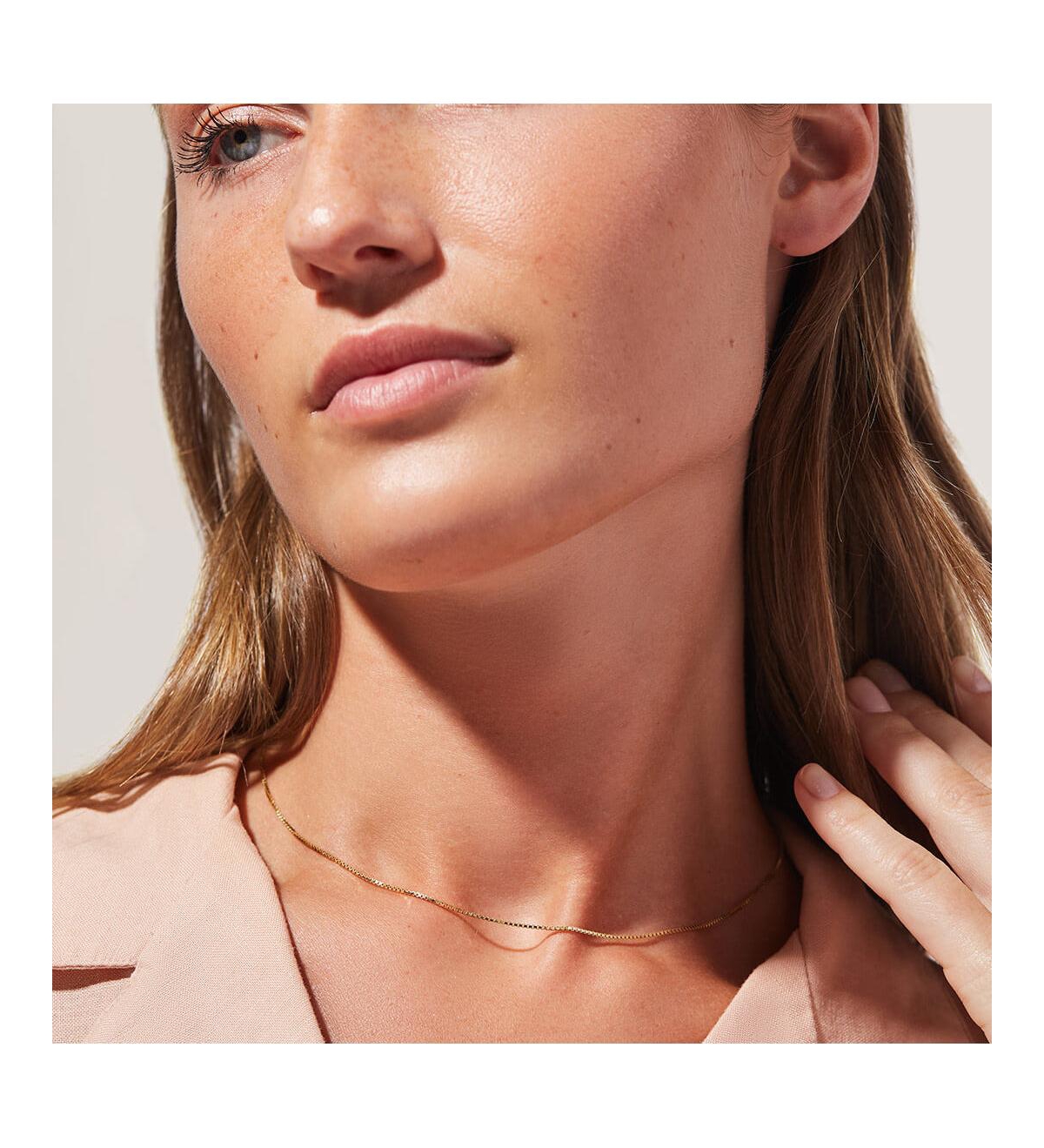 Click here for Ana Luisa Silver Chain Necklace - Jo - Gold  gold prices